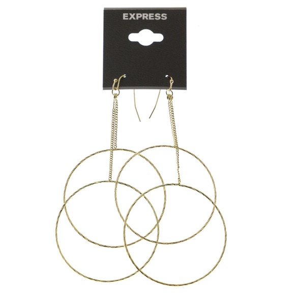 Express | Jewelry | Express Dropdangleearrings Gold Nwt | Poshmark